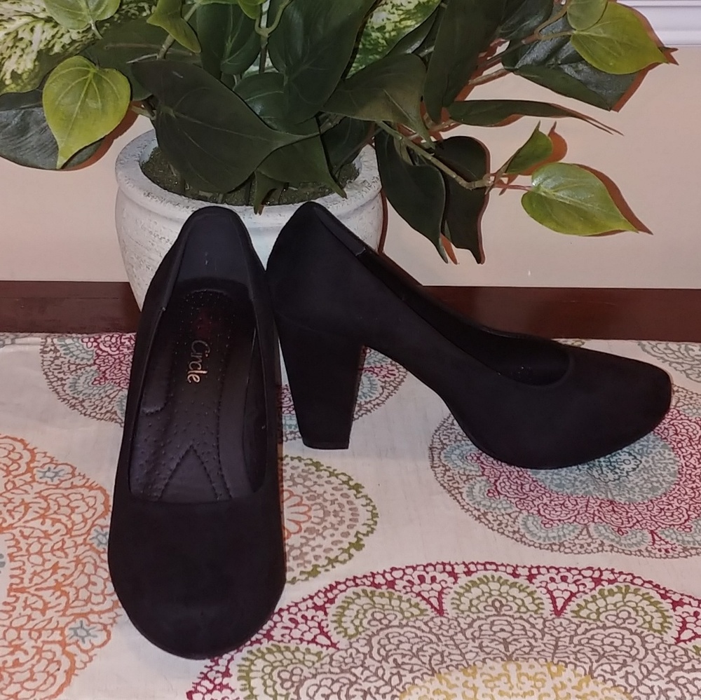 New Red Circle Cute Interview Pumps - Gem